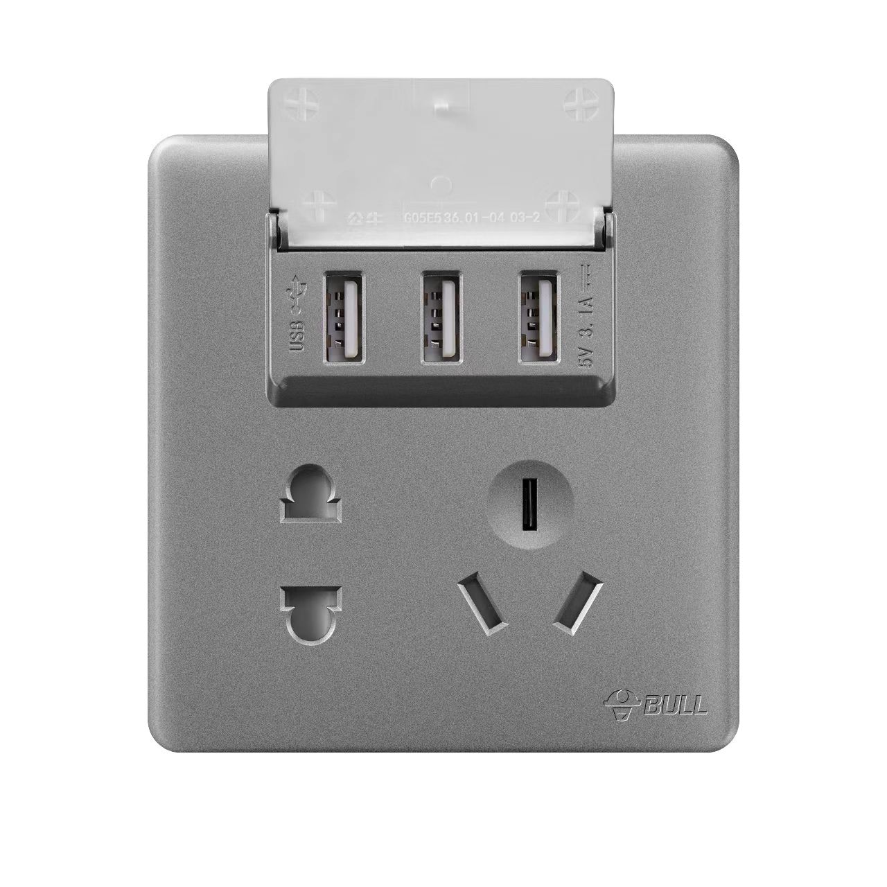 公牛正品开关插座空调五孔86型墙壁插座10A面板暗装g28星空灰电工_虎窝淘