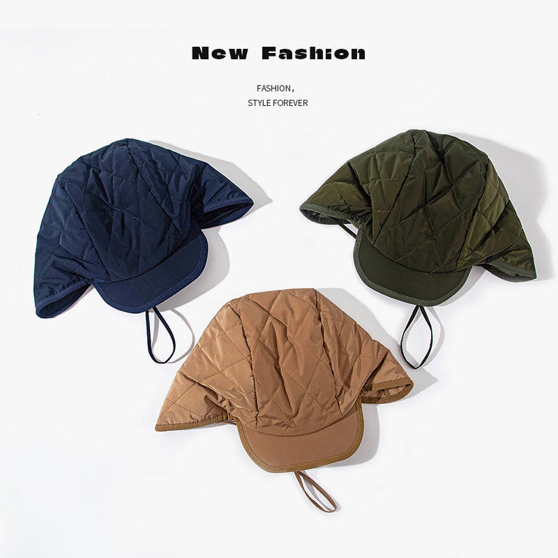 Trapper Hat Earflap羽绒头盔内胆雷锋帽加厚户外保暖护耳滑雪帽_虎窝淘