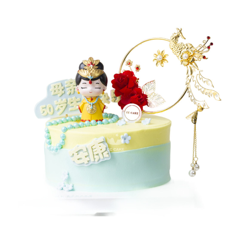 CCCAKE母后安康豆乳稀奶油蛋糕祝寿送母亲妈妈老人北京同城配送_虎窝淘