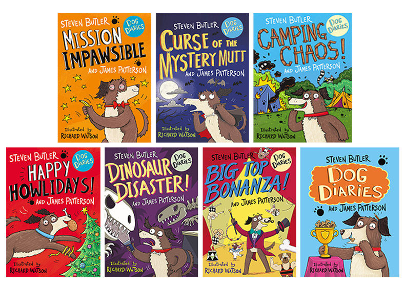 Dog Diaries狗狗日记系列7本爆笑故事英文原版儿童冒险故事桥梁章节书中小学生英语课外读物进口英语书籍_虎窝淘