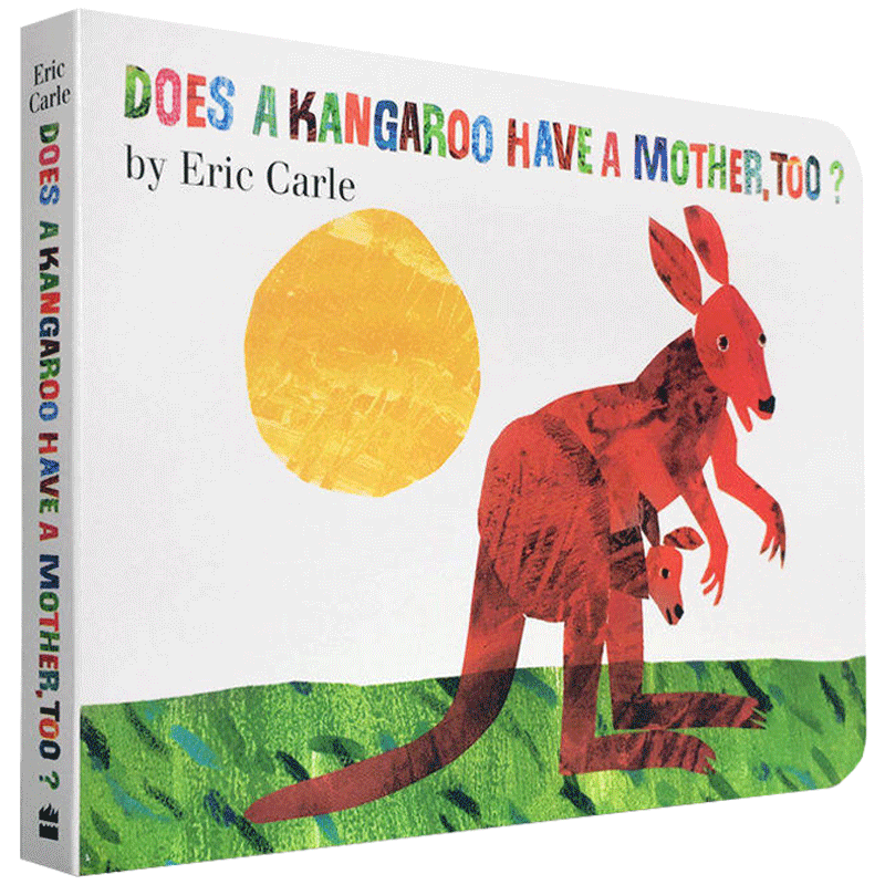 袋鼠也有妈妈 Does a Kangaroo Have a Mother Too英文原版绘本英文版低幼儿童启蒙纸板书 Eric Carle艾瑞 ...