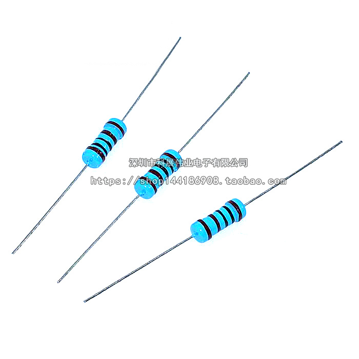 1W直插金属膜五色环电阻1% 3R 3.3R 3.9R 4.7R 5.1R 6.2R6.8R8.2R_虎窝淘