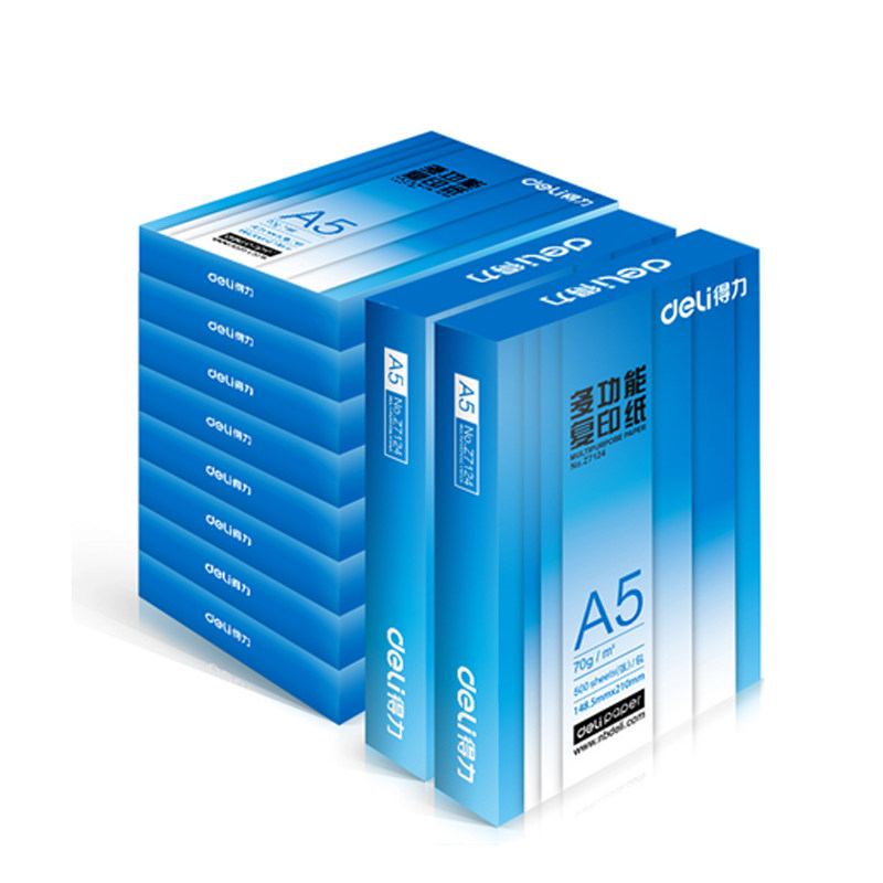 得力铂锐A5纸打印复印纸单包500张学生用草稿纸办公用品打印电脑_虎窝淘