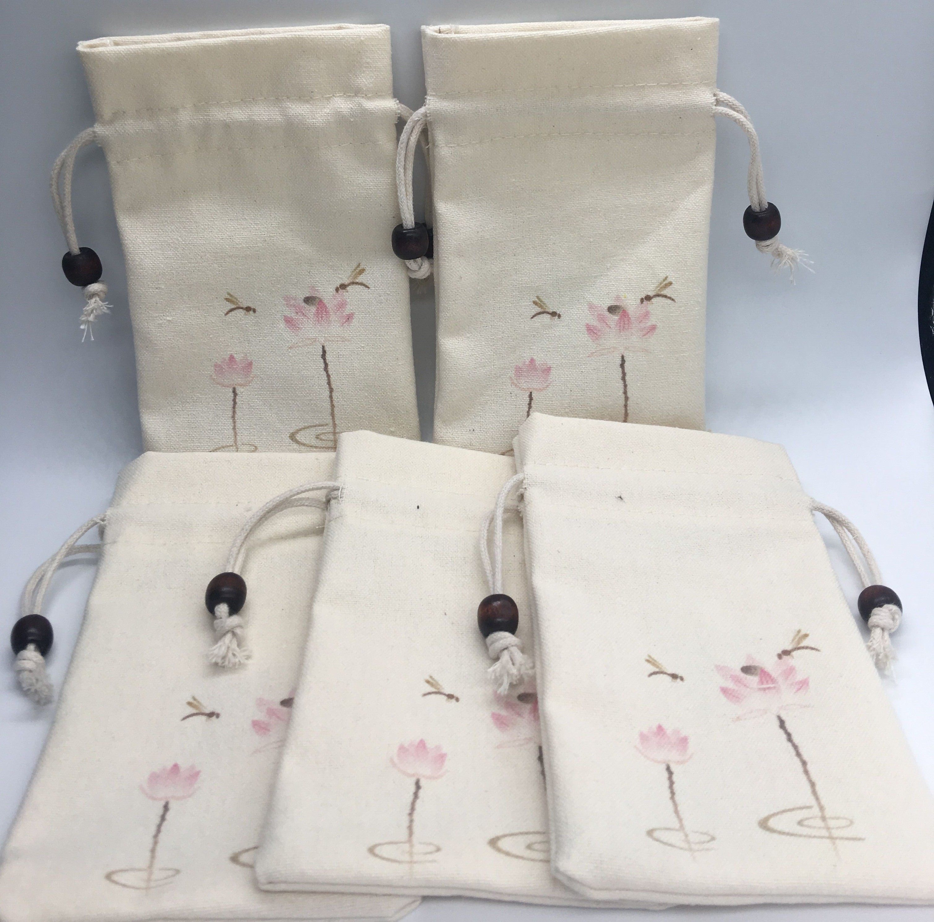 棉麻抽绳袋ins小布袋帆布束口袋环保抽拉袋旅行收纳袋定制LOGO_虎窝淘