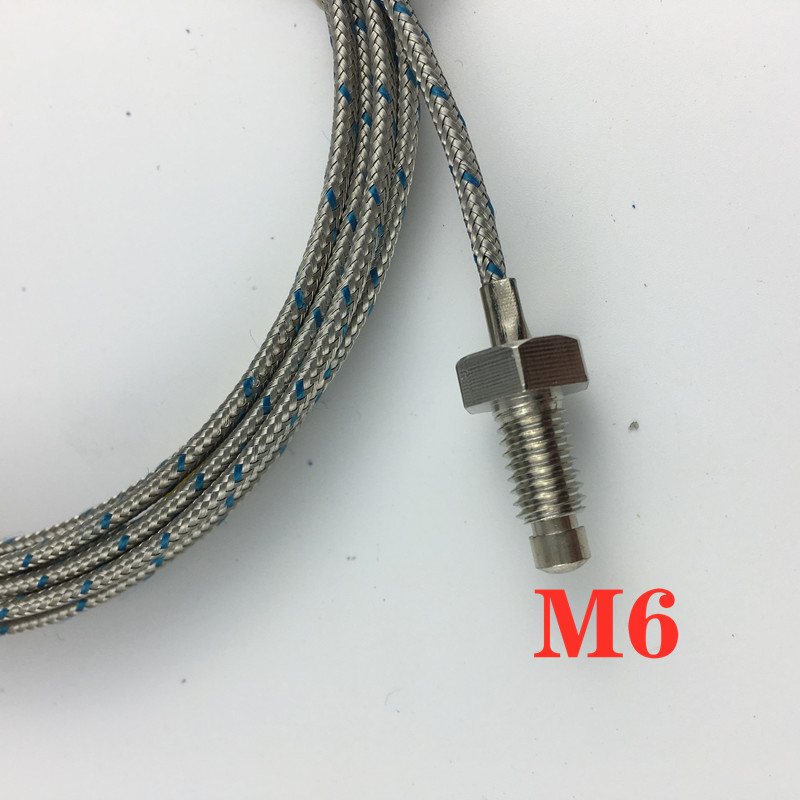 M6螺钉式热电偶K型E型M8热电偶温度传感器测温线探头感温线_虎窝淘