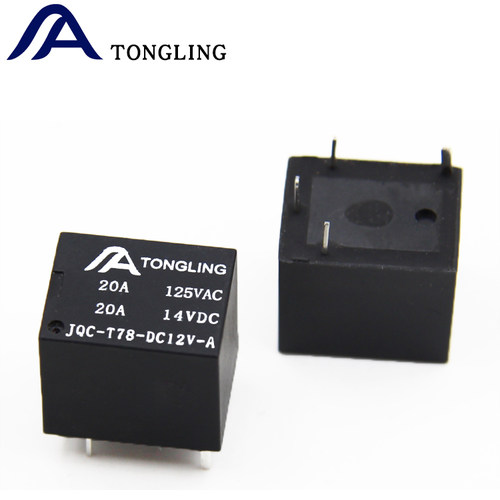 汽车继电器12v 5脚 4脚 sra 20A直流5V 9V 24VDC小型电磁T78厂家_虎窝淘