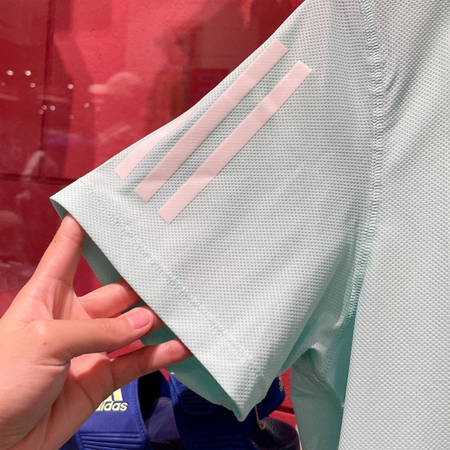 Adidas men's clothing 2024 autumn ice silk soft comfortable breathable ...