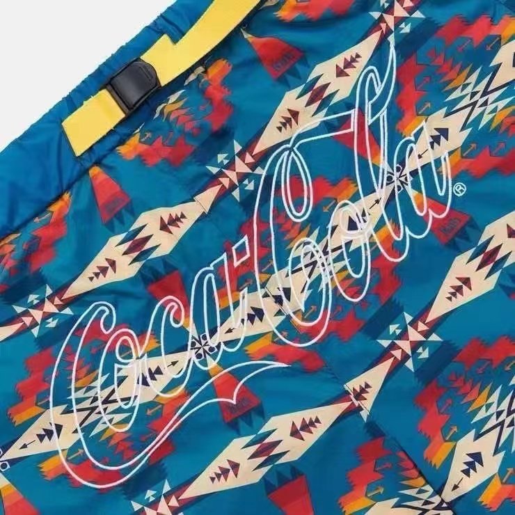 KITH× COCA-COLA× PENDLETON SWIM SHORT三方联名沙滩短裤_虎窝淘