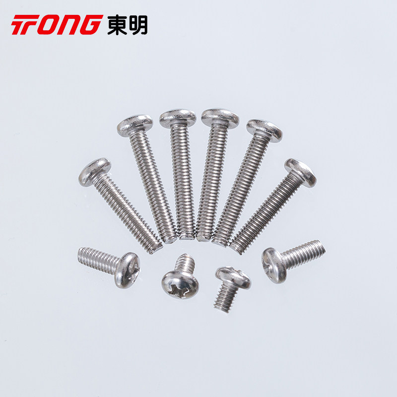 M6M8M10东明304不锈钢GB818-85十字槽盘头机螺钉 H型元机螺丝半圆_虎窝淘