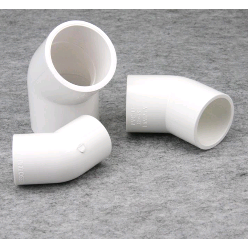 联塑PVC45度弯头白色20 25 32 40 50 63 75 90UPVC塑料给水管接头_虎窝淘