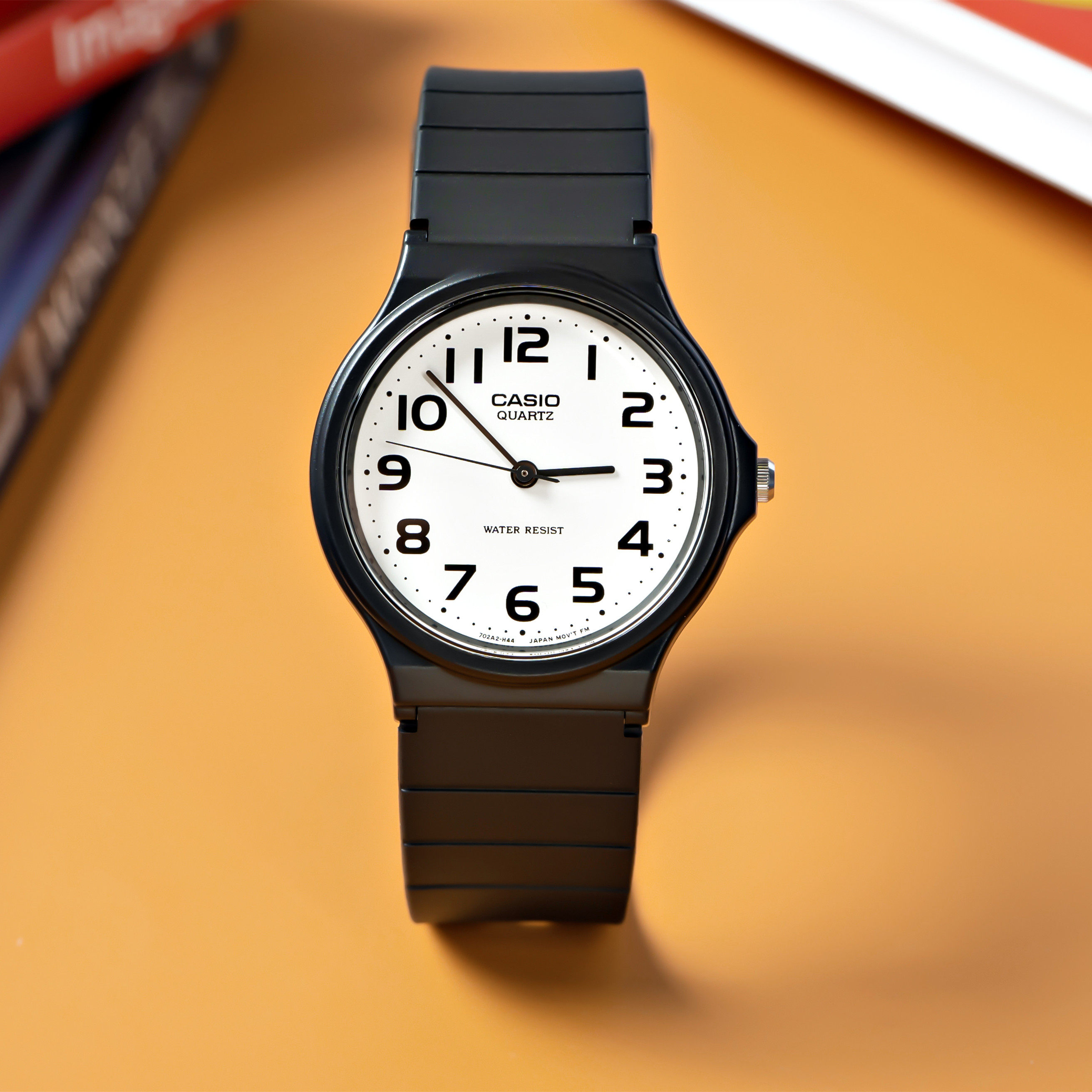 卡西欧 casio石英指针学生男表休闲商务树脂男女手表 mq-24-7b2_虎窝淘
