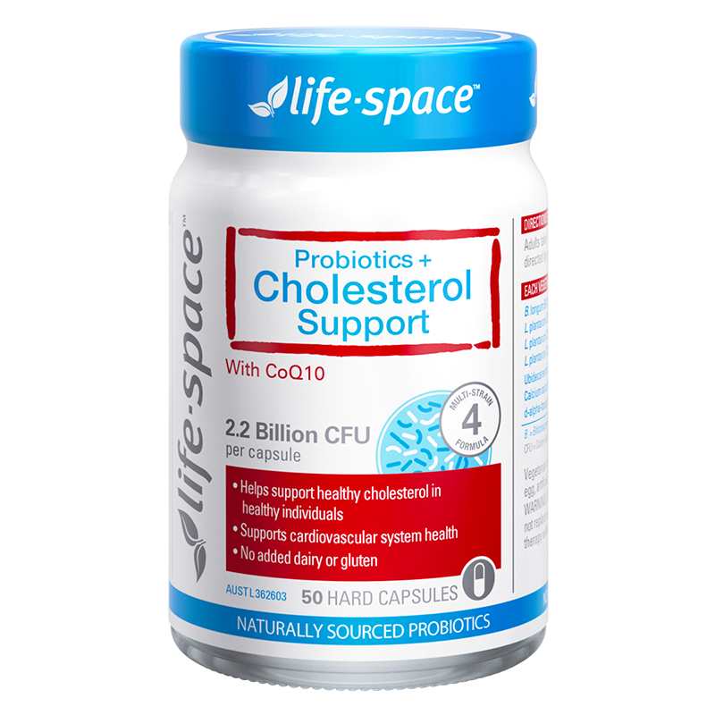 进口life space胆固醇益生菌50粒爸妈含辅酶Q10活菌效期至25年6月_虎窝淘