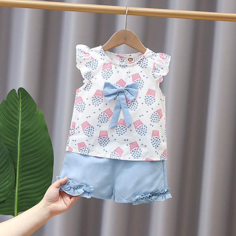 女童夏装新款两件套装洋气夏季薄款网红1一4岁女宝宝夏天纯棉衣服_虎窝淘