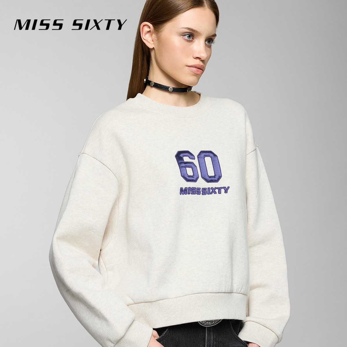 MissSixty美式复古运动风卫卫衣