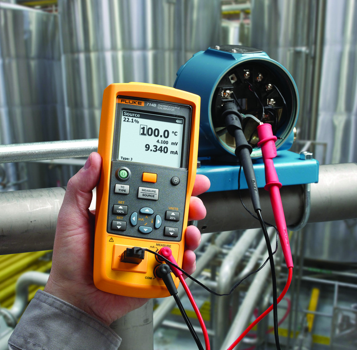 福禄克 Fluke 712C 714C 715热电偶温度电压电流校准仪校验仪_虎窝淘