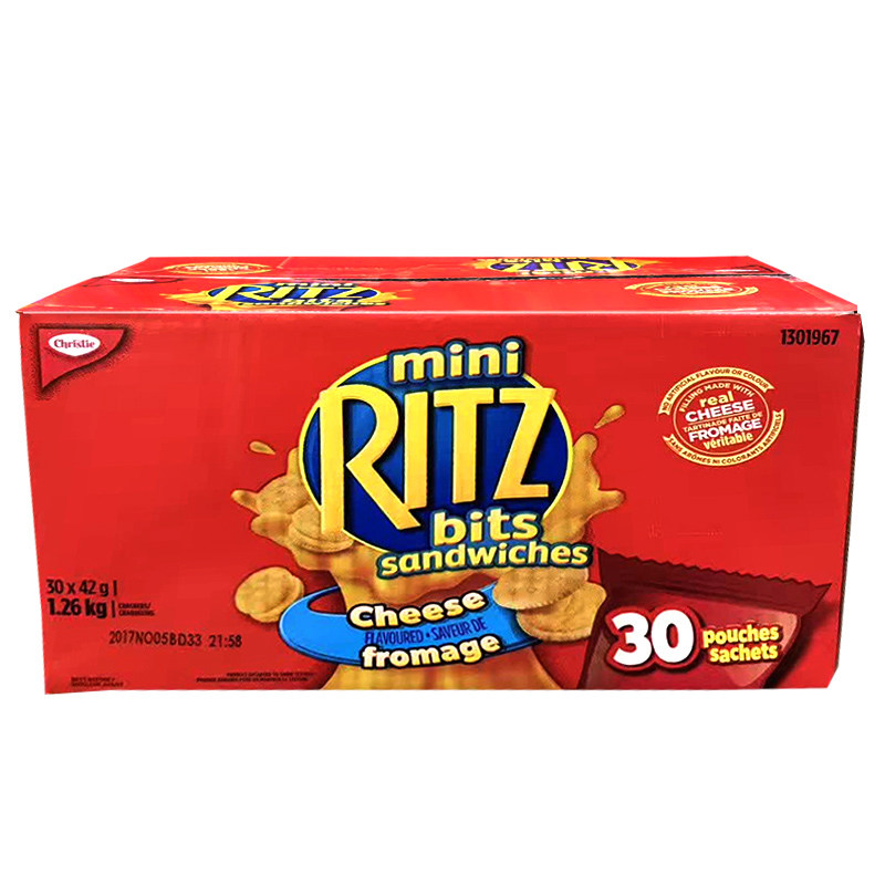 加拿大 Ritz Mini芝士cheese奶酪夹心小饼干 1.26公斤_虎窝淘