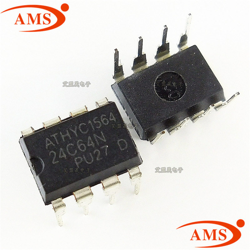 AT24C64N 24C64 DIP-8直插存储器IC ATMEL/爱特梅尔全新现货_虎窝淘
