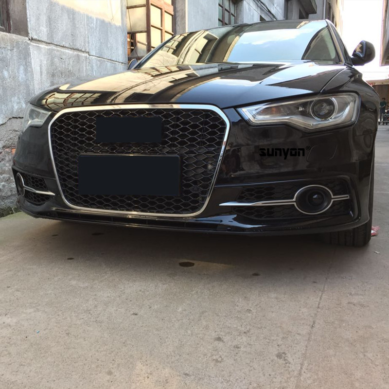 08-24款奥迪a6l改装RS6中网蜂窝中网RS6格栅奥迪A6L改装RS6中网_虎窝淘