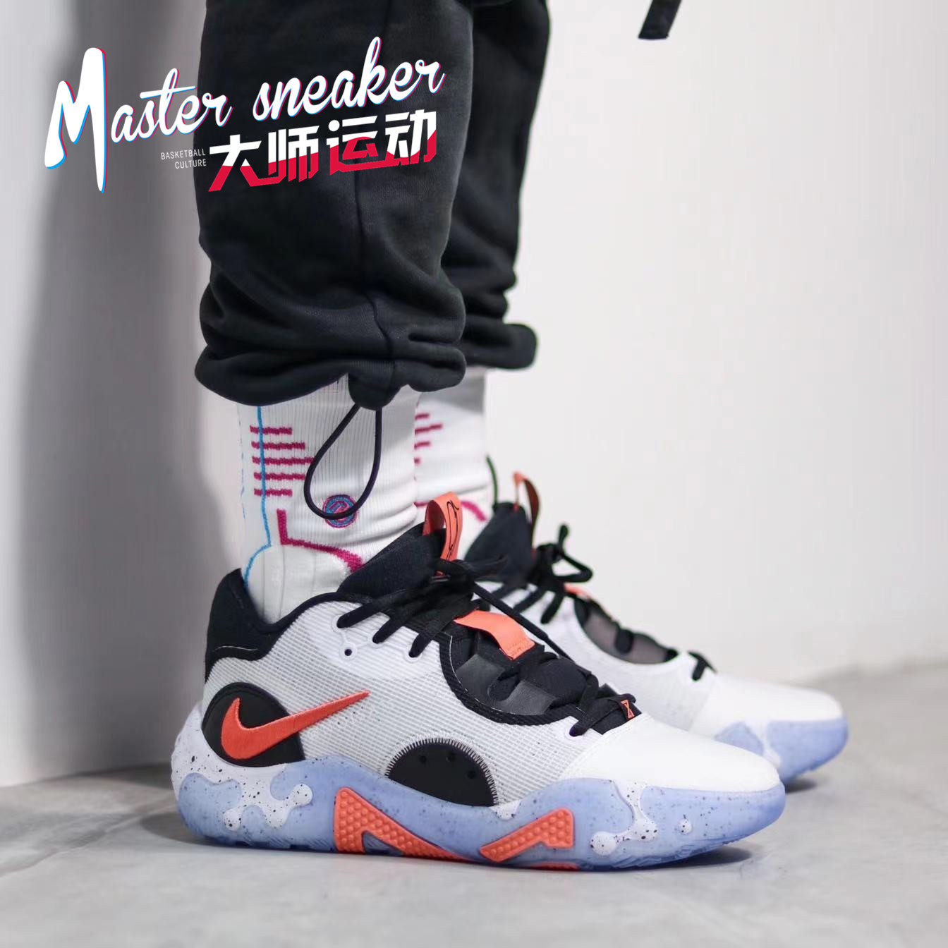 NIKE PG6耐克保罗乔治6代男子减震低帮实战篮球鞋运动DH8445-900_虎窝淘