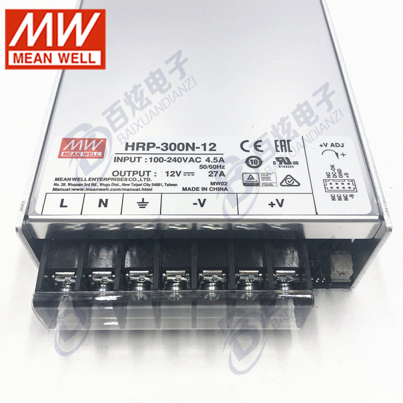 台湾明纬HRP-300N-12 324W12V27A单组输出具有PFC功能开关电源_虎窝淘