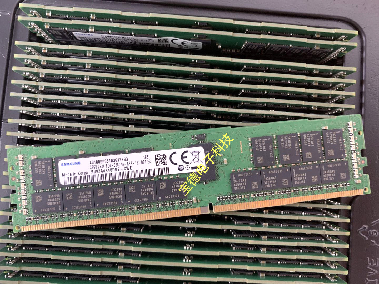 三星原装 32G 2RX4 PC4-3200AA DDR4 3200 ECC REG服务器内存条_虎窝淘