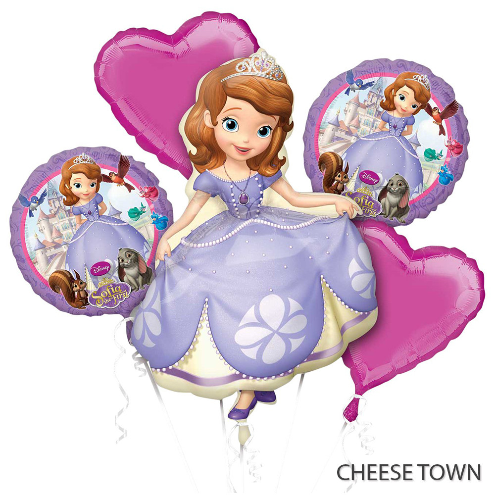 美国进口A牌Anagram索菲亚铝膜气球芭蕾舞迪士尼Sofia First Pose_虎窝淘