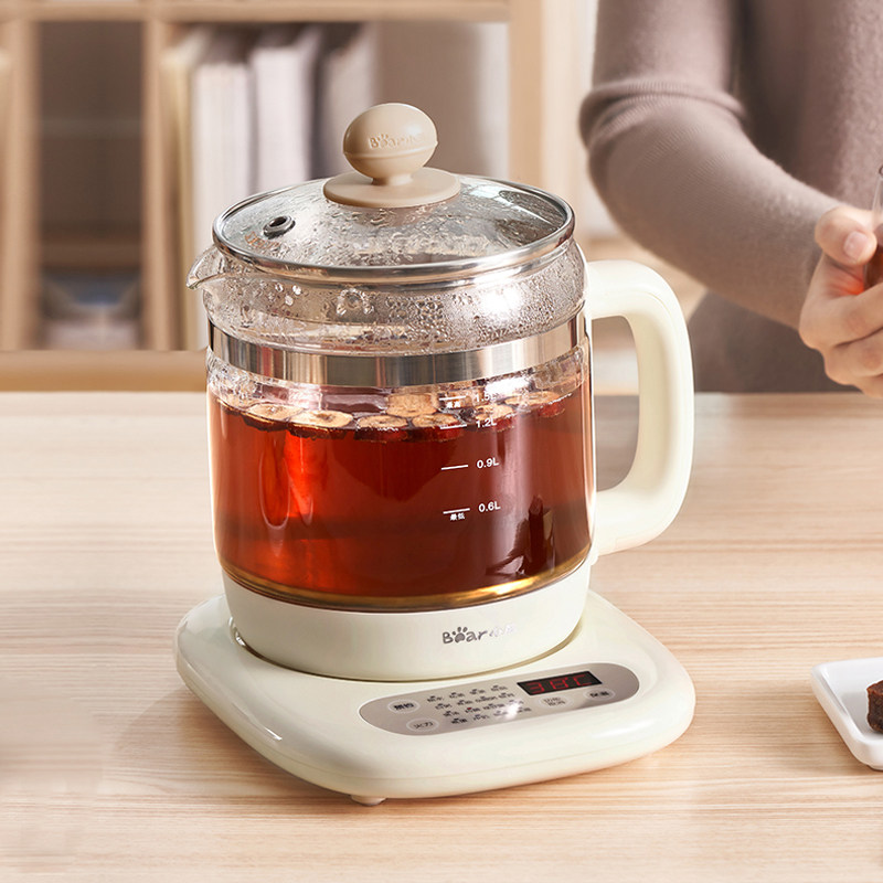 小熊养生壶全自动玻璃家用多功能办公室小型电煮茶壶煮茶器花茶壶_虎窝淘