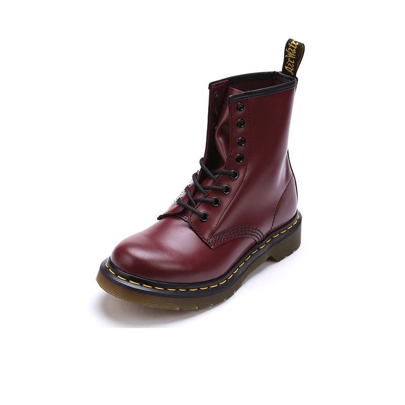 DR．MARTENS/马丁博士女靴高帮马丁靴工装鞋真皮 1460W 11821600_虎窝淘
