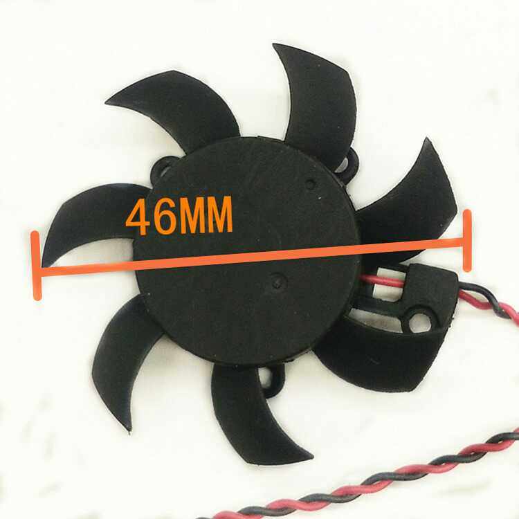 HD4350 4550 A5010L12S 12V孔距26 26 20 mm直径46mm显卡散热风扇_虎窝淘