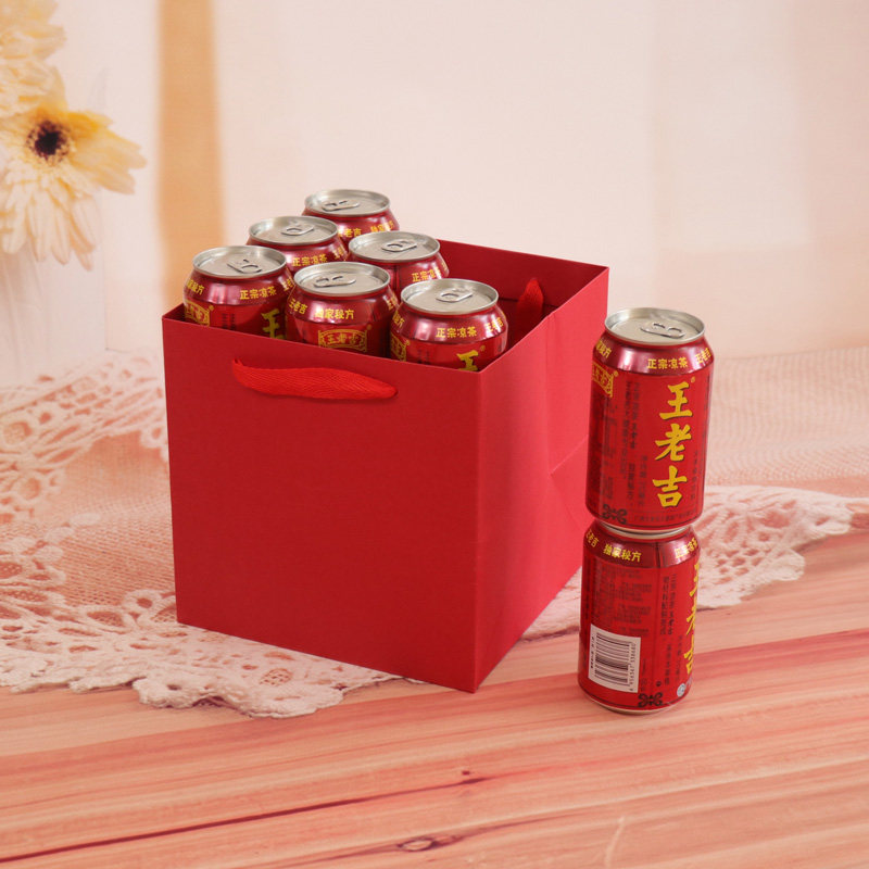 牛皮纸袋加厚方形外卖打包袋定制礼品袋订做鲜花包装袋蛋糕手提袋_虎窝淘