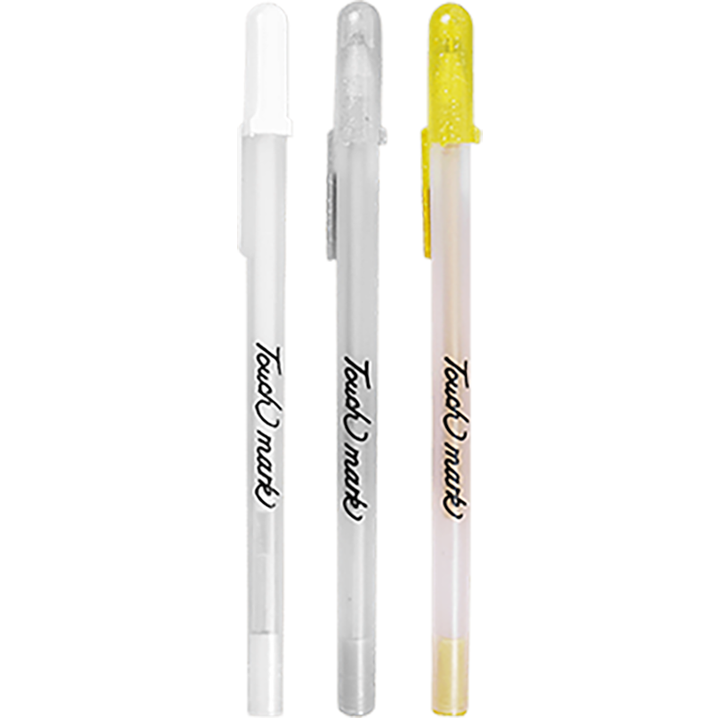 Touch mark美术高光白笔手绘设计上色标记白色记号笔创意绘画笔diy波晒笔黑卡纸写字点缀白线笔学生涂鸦手账_虎窝淘