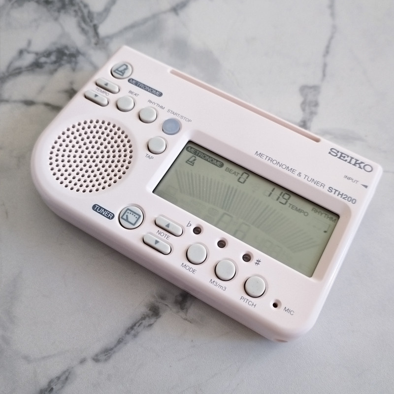 seiko日本精工电子节拍器STH200吉他钢琴小提琴调音古筝校音器_虎窝淘