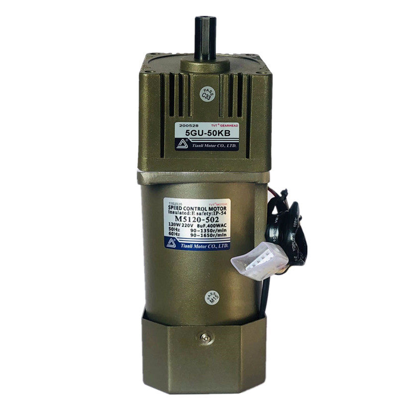 M5120-502+5GU-KB天力电机调速交流齿轮减速电动机单相220V120W_虎窝淘