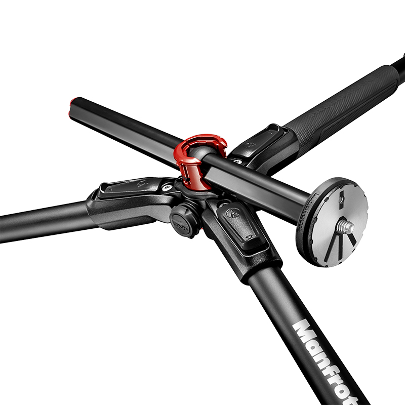 曼富图（Manfrotto）MK190GOA4TB-3W新190系列单反相机4节三脚架+三维云台套装_虎窝淘