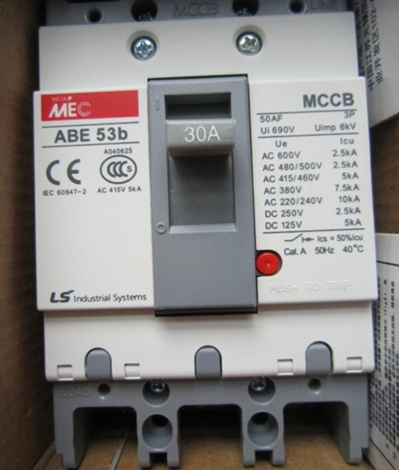 韩国LS产电（原LG)塑壳断路器ABE53b 30A MCCB 3P ABE系列_虎窝淘