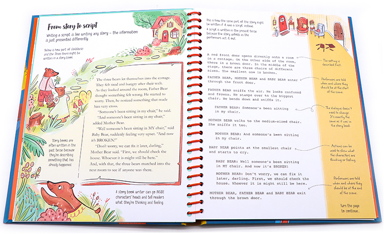 Usborne写你自己的剧本英文原版 Write Your Own Scripts尤斯伯恩编剧技能训练打造小编剧8岁+儿童英语文学创作指导写作 ...