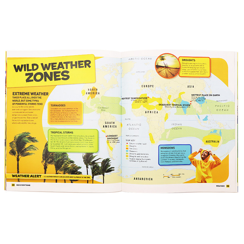 美国国家地理儿童版科普百科天气英文原版 National Geographic Kids Everything Weather儿童科普启蒙认知 ...