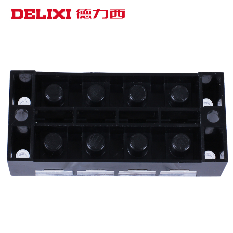 德力西接线端子TB4504大电流接线板端子座45A4位4P端子排_虎窝淘