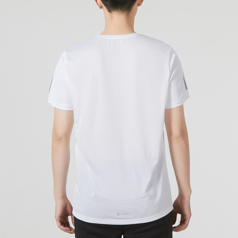 阿迪达斯短袖男2023夏季新款跑步健身上衣网眼速干运动T恤HB7444_虎窝淘