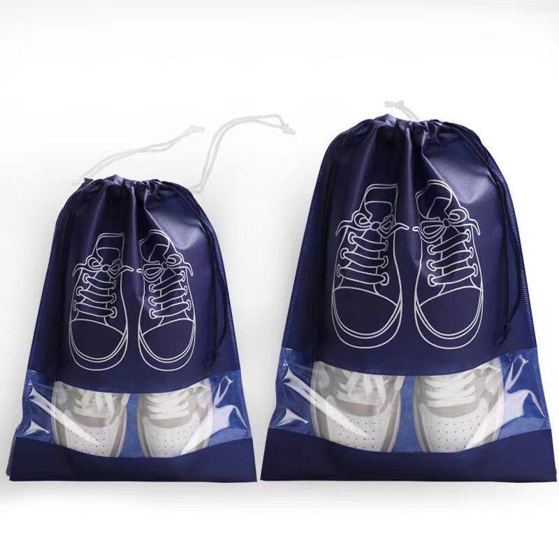 鞋袋装鞋子收纳袋鞋套防潮防霉旅行便携鞋包透明防尘袋收纳包鞋罩_虎窝淘