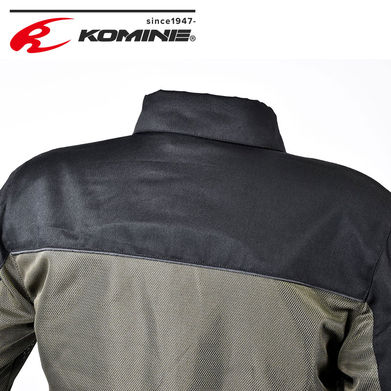 日本KOMINE摩托车休闲衬衫风格半网眼拼接防护男女款骑行服JK-155_虎窝淘
