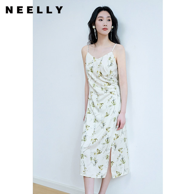 NEELLY Nali Shopping Mall same style high-end vacation style slit ...