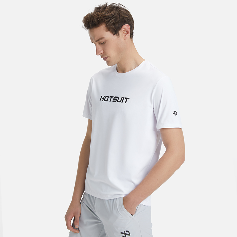 HOTSUIT后秀t恤男士短袖户外运动健身房上衣纯色圆领夏季2024跑步_虎窝淘