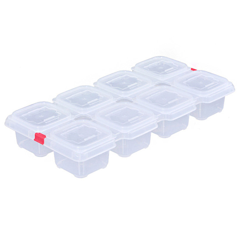 食品留样盒餐厅酒店幼儿园食堂专用食物留样盒塑料菜品单盒连体盒_虎窝淘