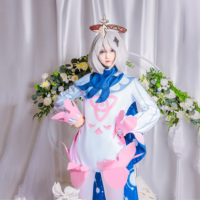 原神cos服派蒙cos服主角旅行者荧cospaly游戏套装服装女假发现货_虎窝淘