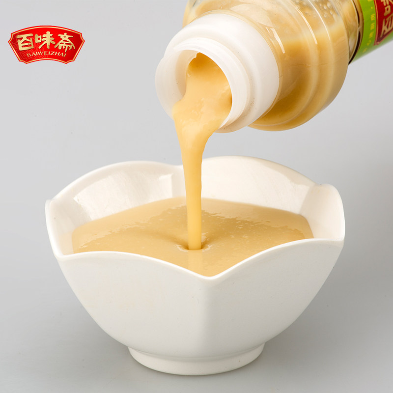 百味斋香蒜汁食用200ml*3瓶凉拌黄瓜炒菜家用调味浓缩大蒜酱汁_虎窝淘