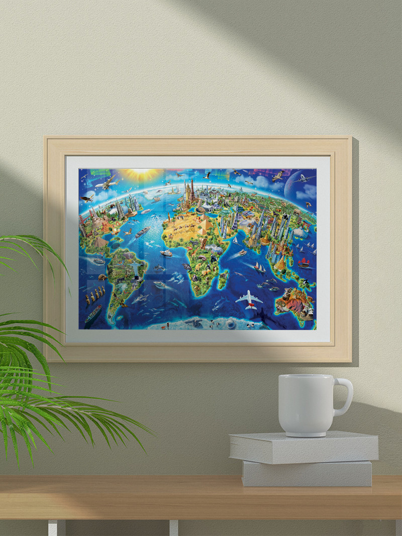 现货Educa世界城市地标2000片西班牙进口拼图雷诺瓦成人益智玩具_虎窝淘