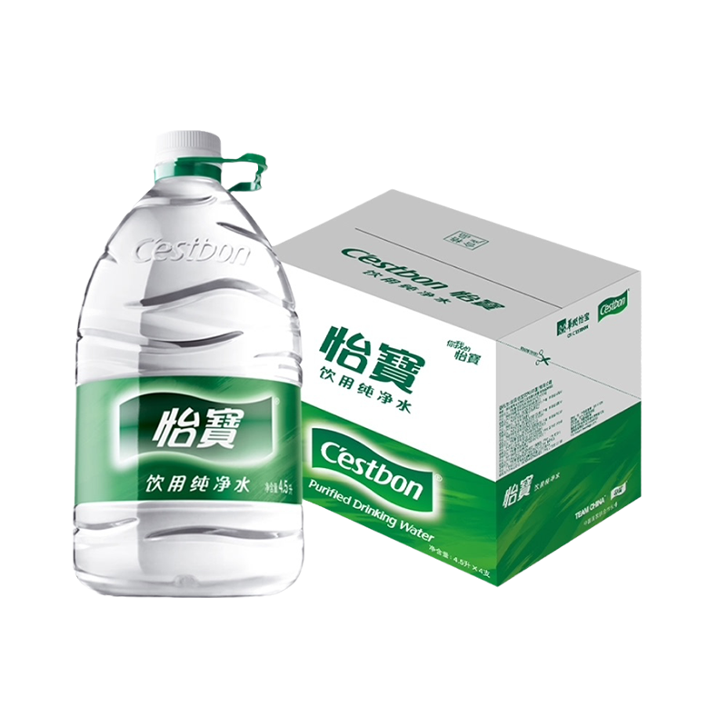 怡宝饮用纯净水4.5L*4桶*3箱家庭大桶装非矿泉水6L饮用水_虎窝淘