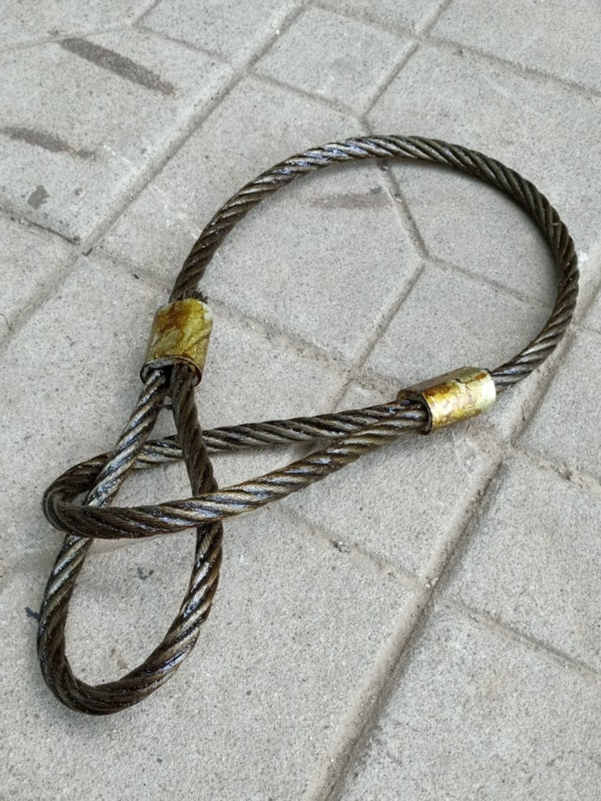 直径15毫米钢丝吊索起重索具绳套压制钢丝绳吊装搬运设备维修工具_虎窝淘