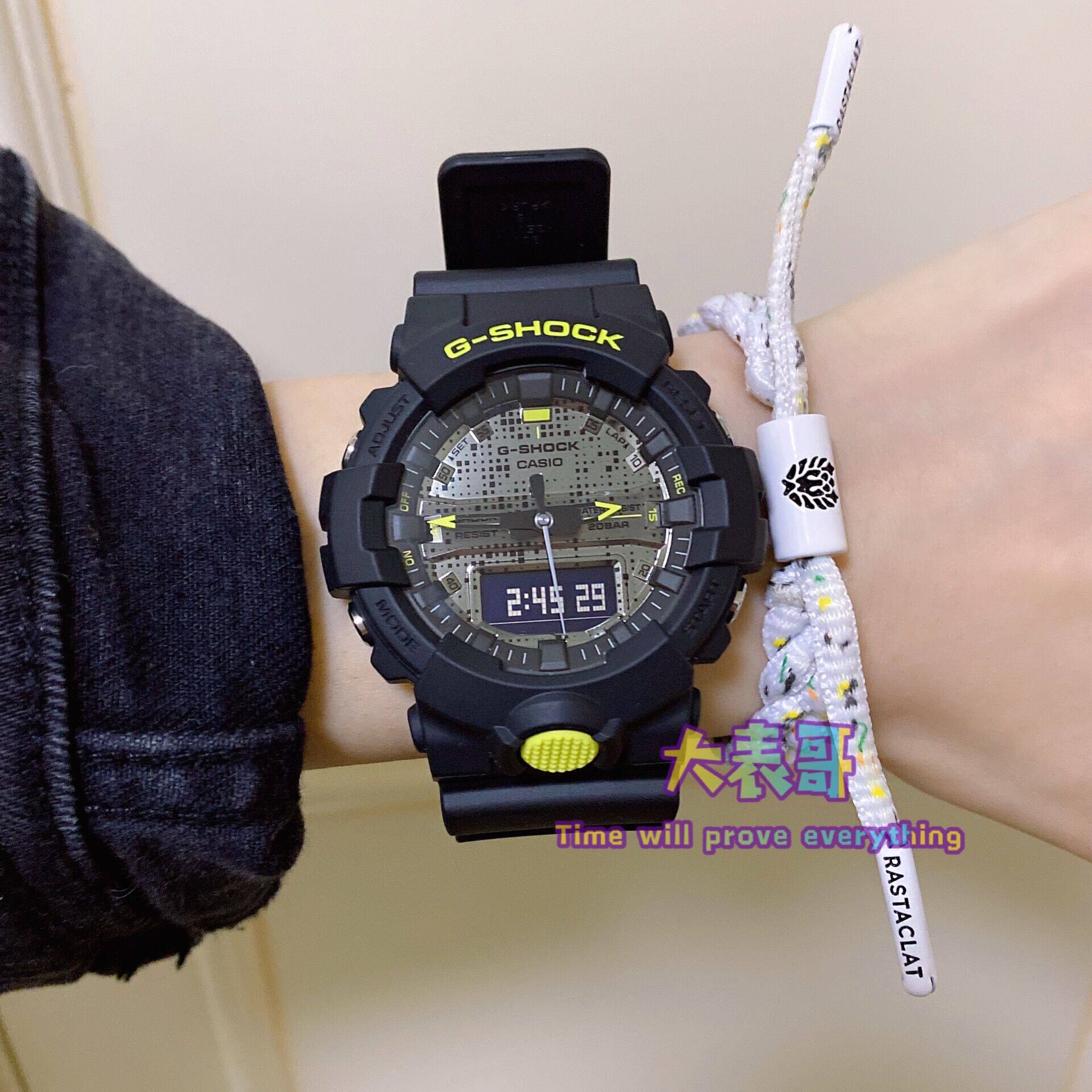 卡西欧 CASIO新款硬碰硬运动防水男手表 GA-140DC-1A 700DC 800DC_虎窝淘